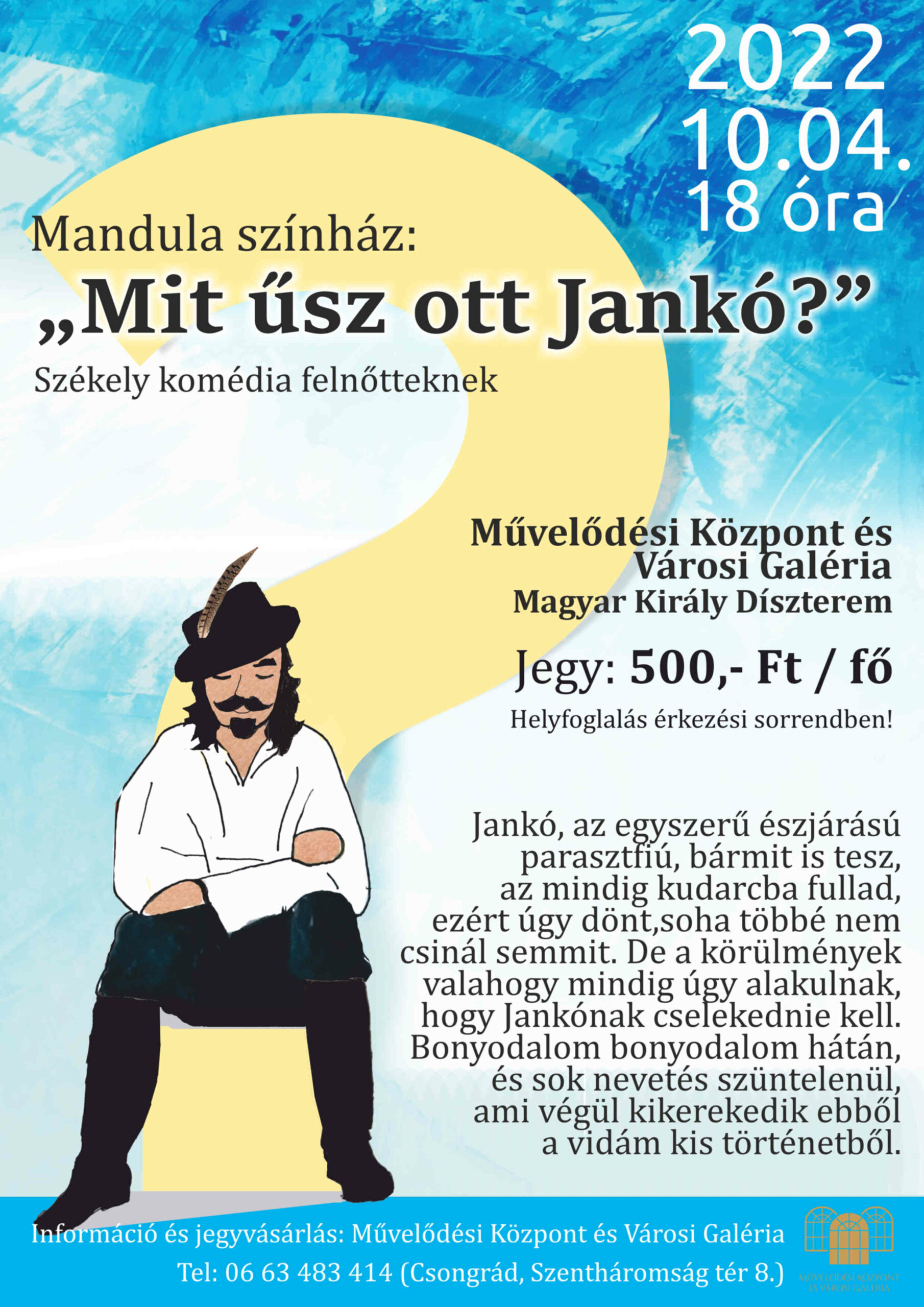 Mandula színház – Mit űsz ott Jankó? | Csongrád
